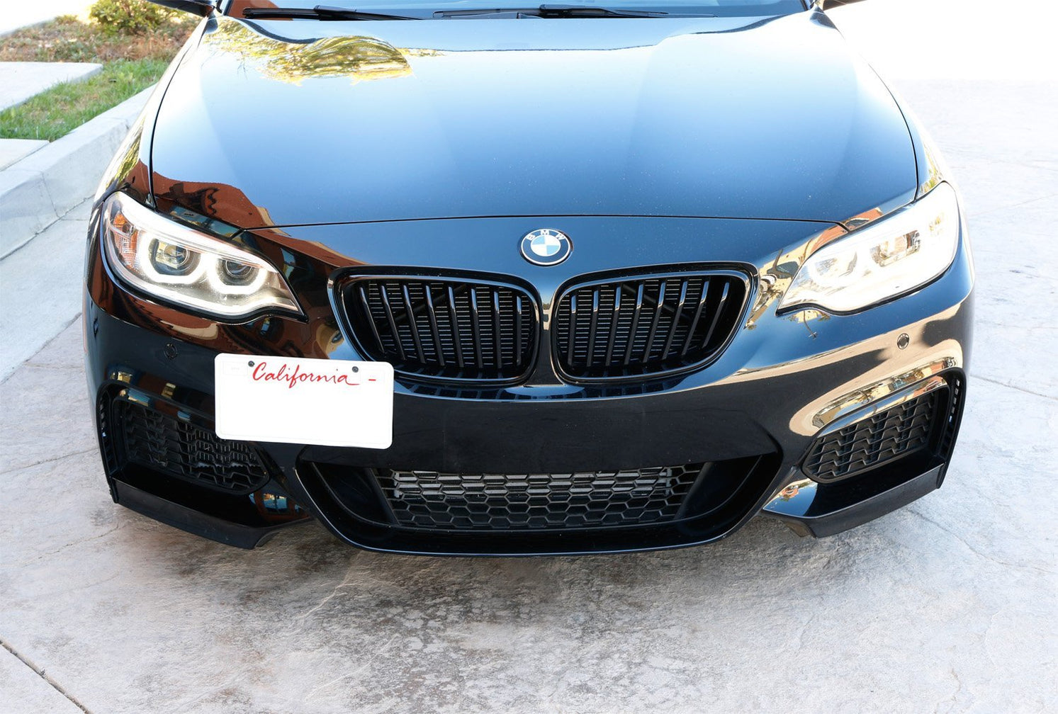 Front Bumper Tow Hook License Plate Bracket Mount Holder For BMW 2 3 4 ...
