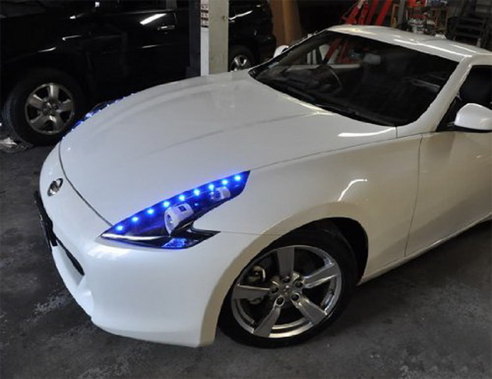 (20) Ultra Blue 12V LED Lights For Headlights DRL Angel Eyes Fog Retro ...