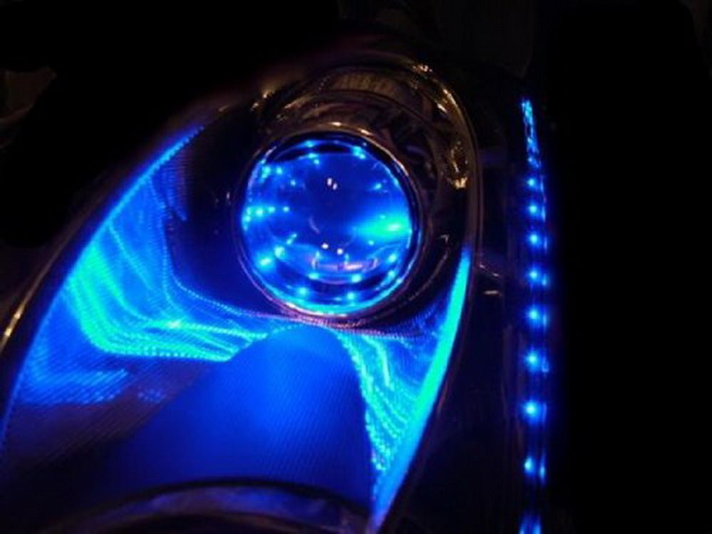 (20) Ultra Blue 12V LED Lights For Headlights DRL Angel Eyes Fog Retro ...
