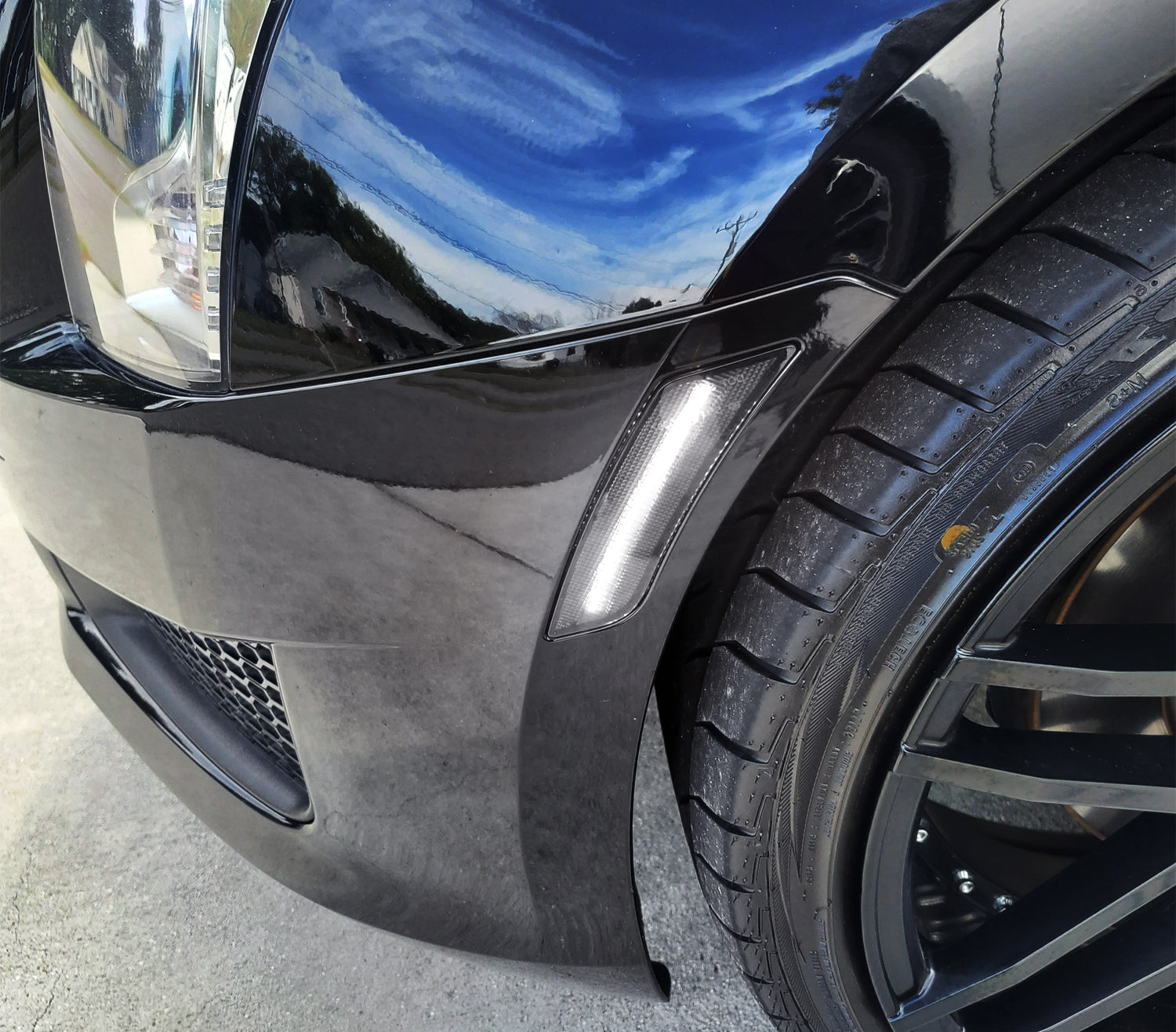 Clear Lens White Full LED Side Marker Lights For Cadillac ATS XT5 & Ch ...