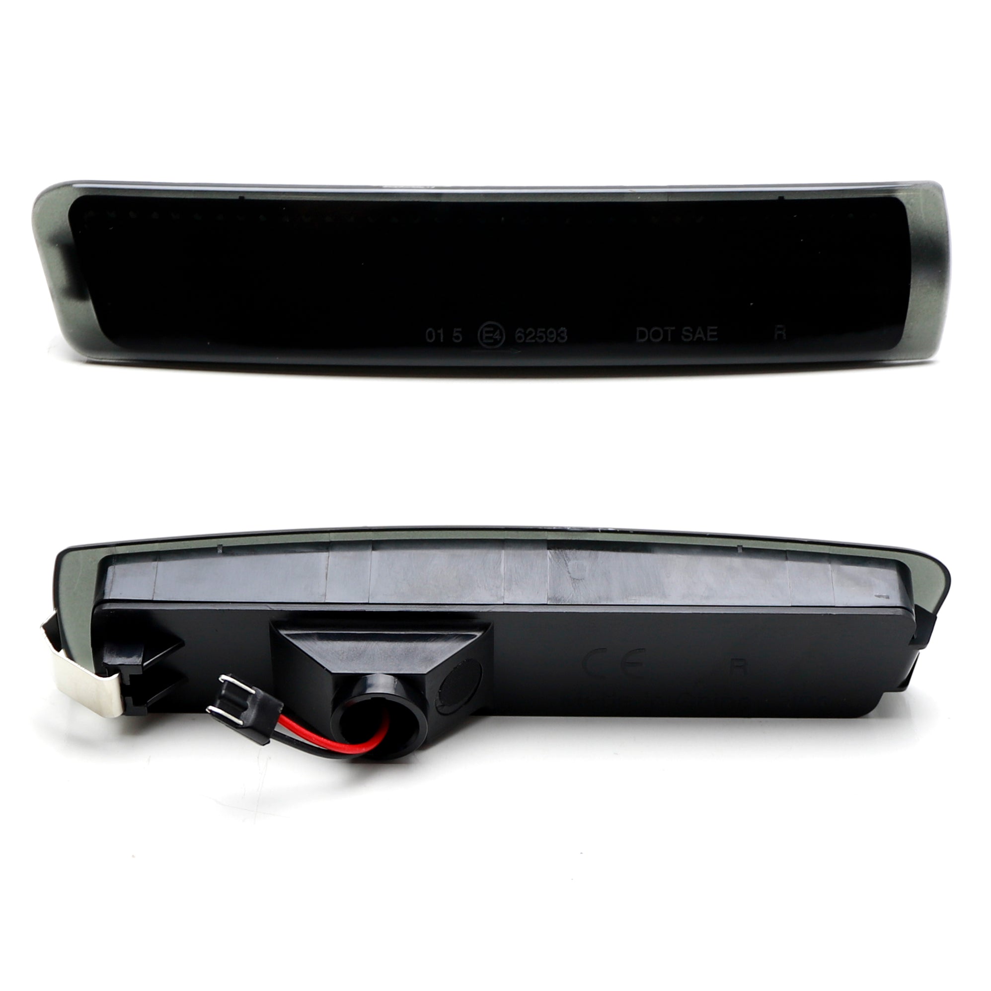 Euro Smoked Lens Front Bumper White Full LED Strip Side Markers For 96 — iJDMTOY.com