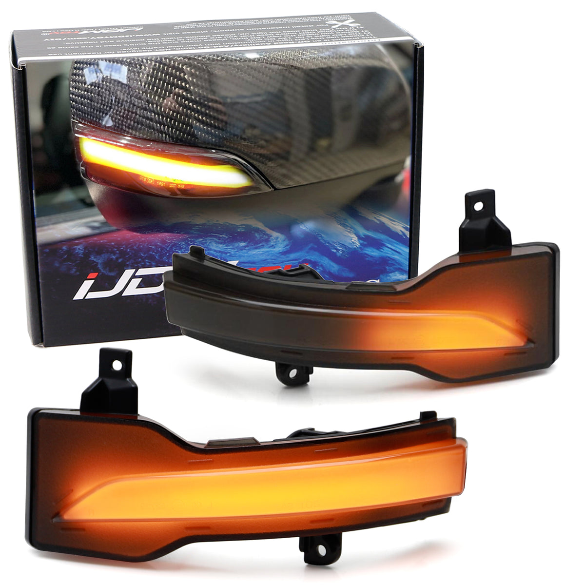Smoke Lens Sequential LED Side Mirror Lights For Subaru Impreza Crosst ...