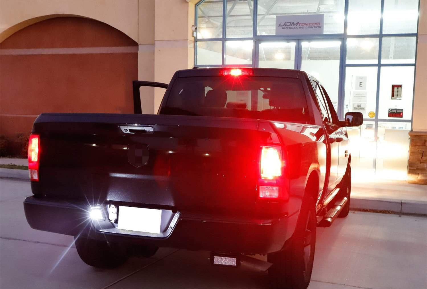 (1) Strobe/Flashing Red 921 912 LED Bulb For Truck High Mount 3rd Brak ...