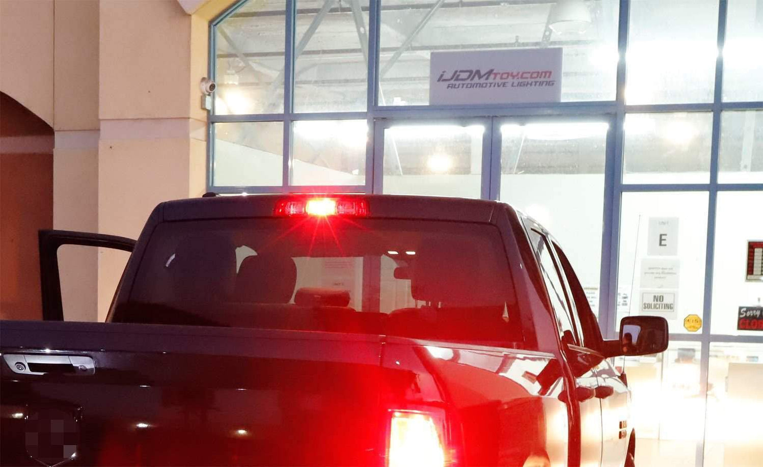 (1) Strobe/Flashing Red 921 912 LED Bulb For Truck High Mount 3rd Brak ...