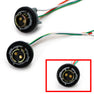 1157 2057 2357 Metal Socket/Base w/ Pigtail Wiring Harness For Turn Si ...
