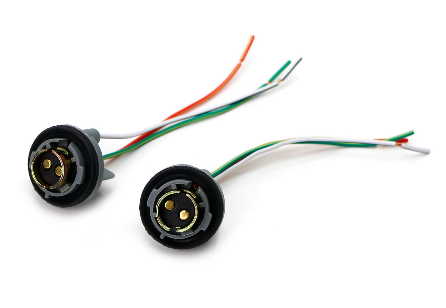 1157 2057 2357 Metal Socket/Base w/ Pigtail Wiring Harness For Turn Si ...