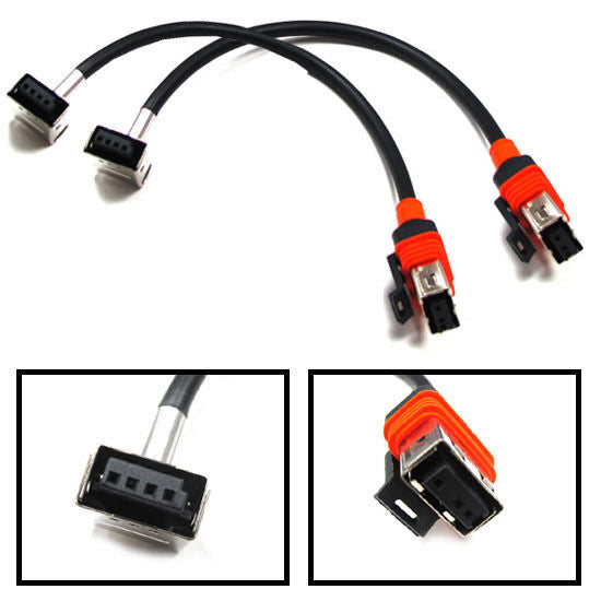 (2) D1S D1R HID Xenon Bulbs Replacement Power Cords Cables For D1 HID ...