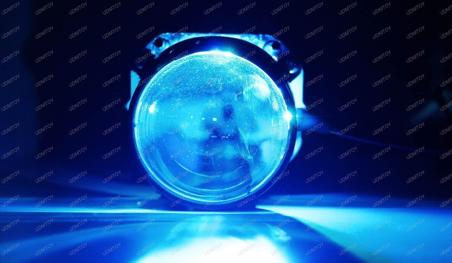 Mini 3.0" H1 Bi-Xenon HID Projector Lens + RGB LED Kit For Custom Head ...