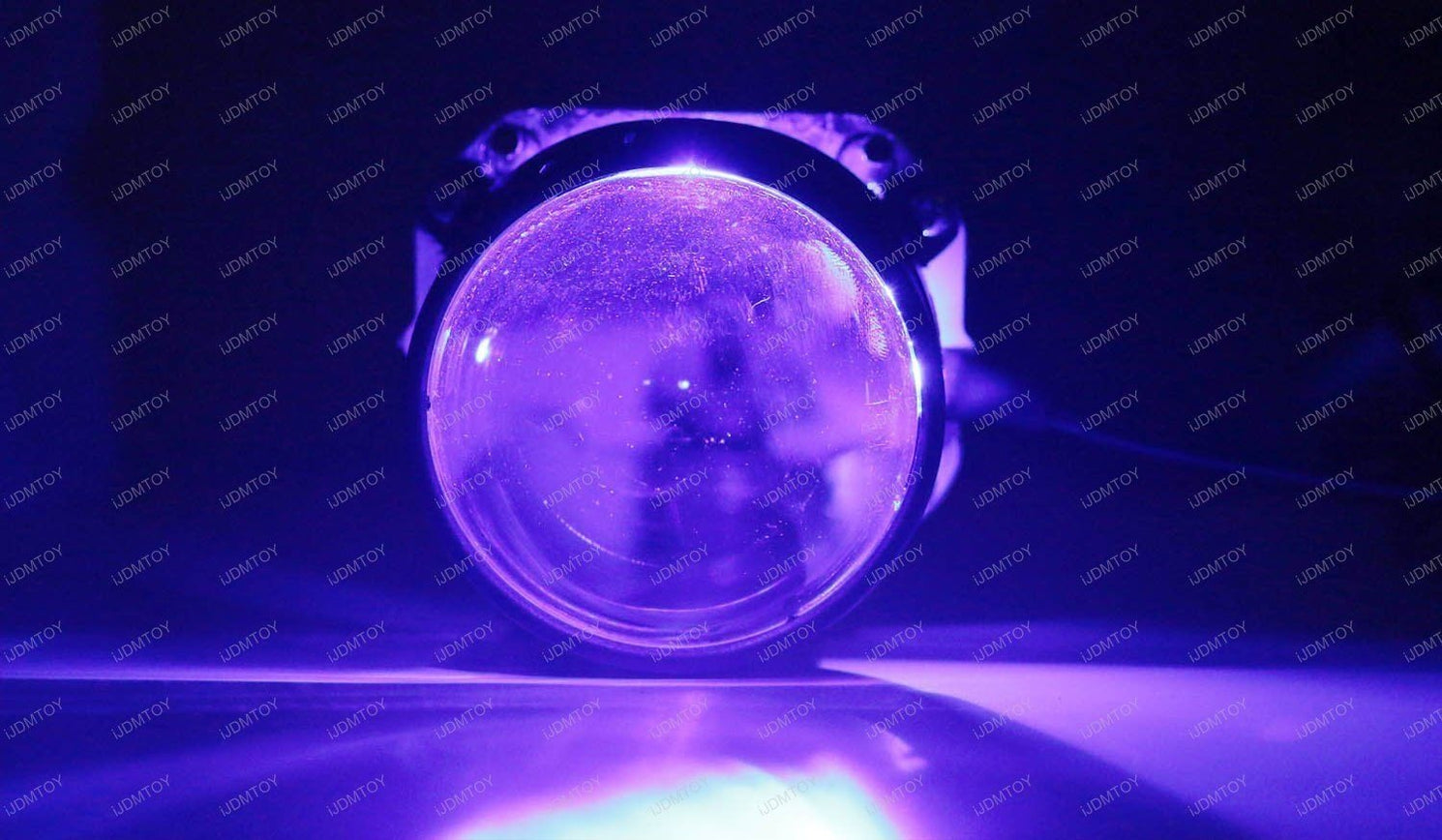 Mini 3.0" H1 Bi-Xenon HID Projector Lens + RGB LED Kit For Custom Head ...