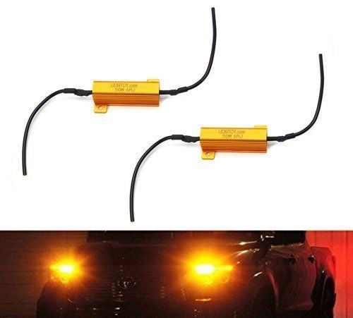 Load Resistors For LED Bulbs Turn Signal Lights Hyper Flash Fix Error ...