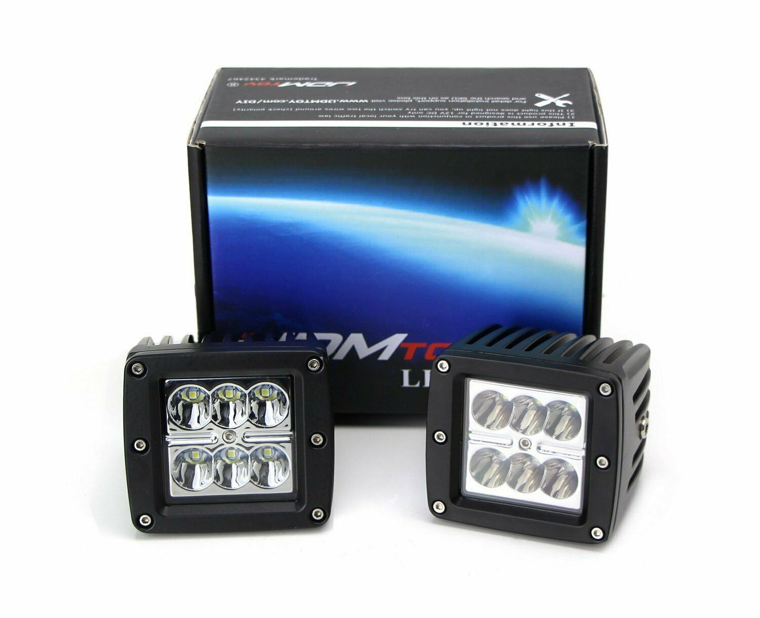 3" 2x3 24W High Power CREE LED Pod Lights For Truck Jeep Off-Road ATV ...