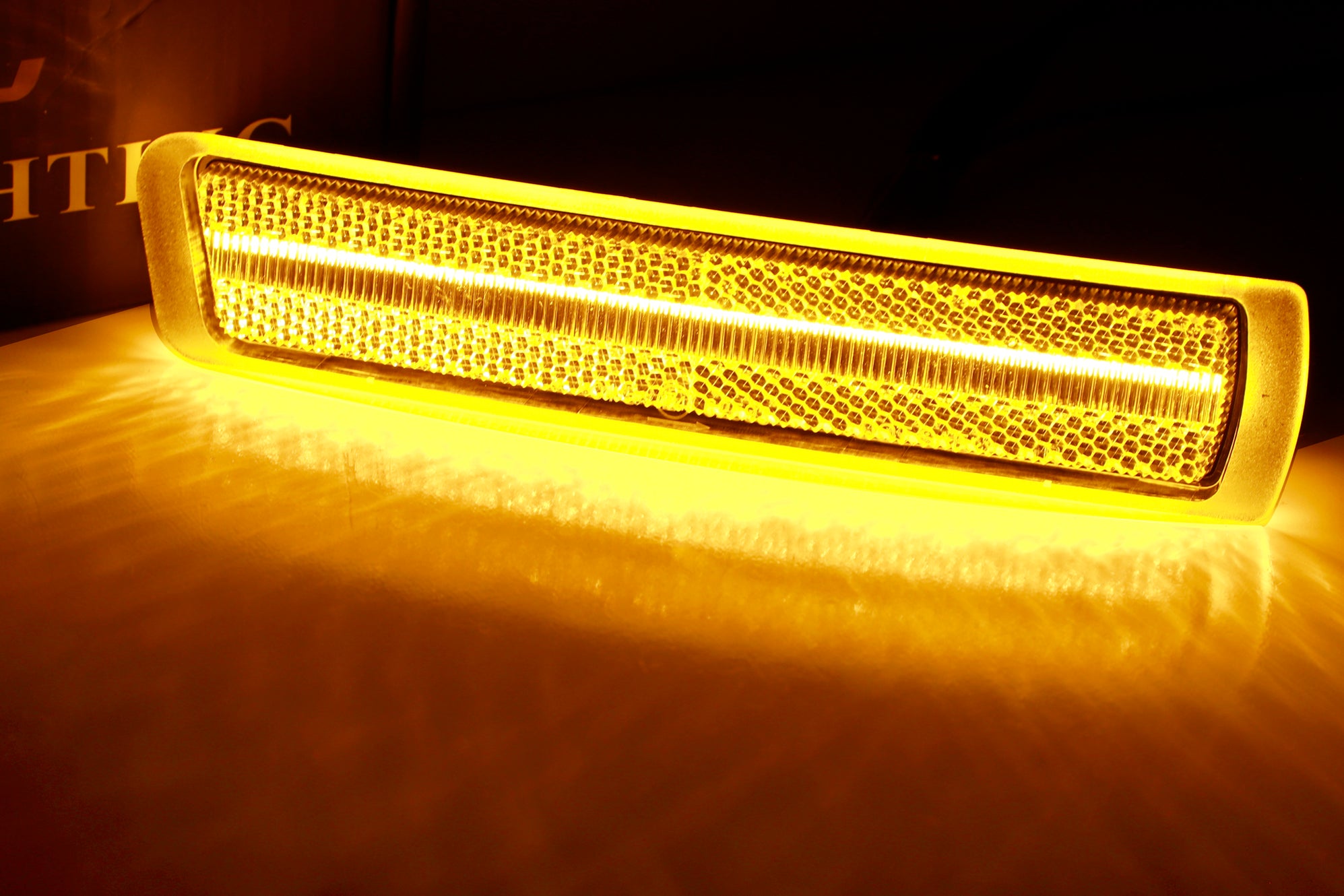 Euro Clear Lens Front Bumper Amber Full LED Strip Side Markers For 96- — iJDMTOY.com