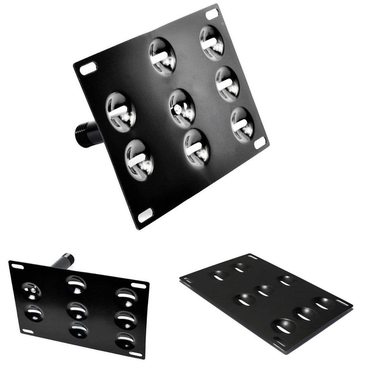 Flush Design Front Bumper Tow Hook License Plate Mount Bracket For Lex ...