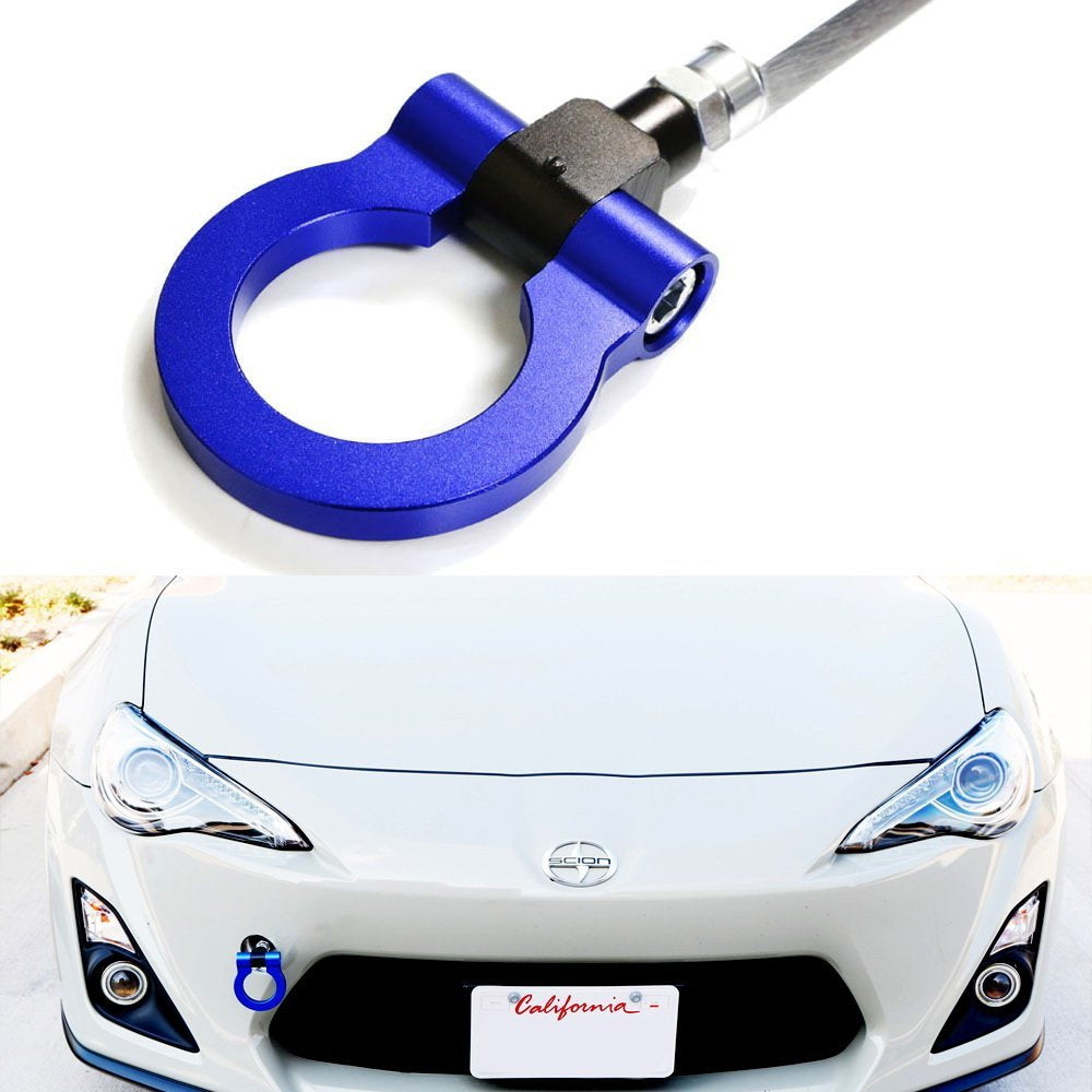 Blue Track Racing Style CNC Aluminum Tow Hook Ring For Scion FRS Subar ...