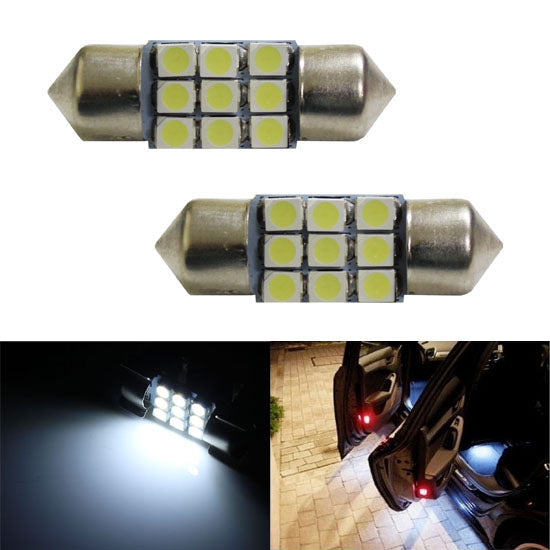 Xenon White 9-SMD-1210 1.25" DE3175 DE3022 LED Bulbs For Step Side Doo ...