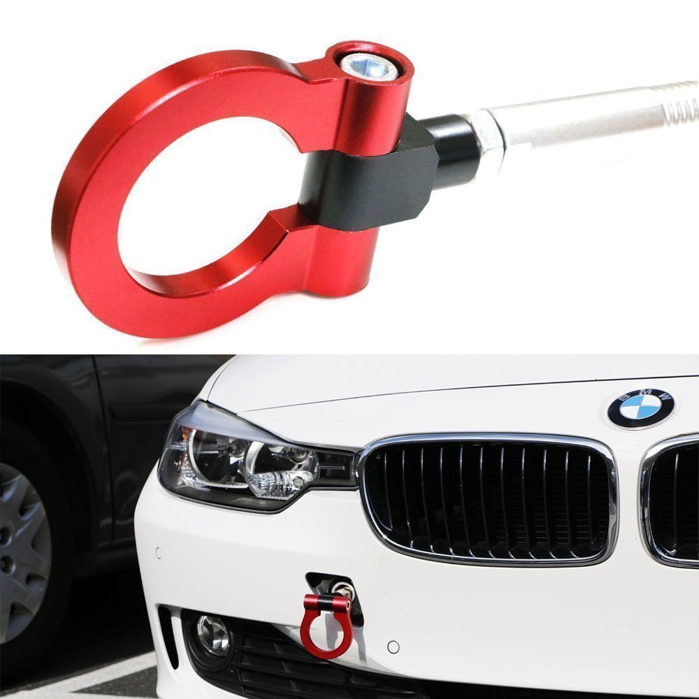 Red Track Racing Style Aluminum Tow Hook For BMW F30 F35 F10 3 4 5 Ser ...