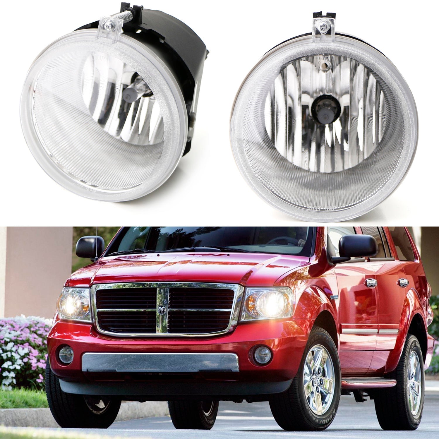 OE-Spec H10 Halogen Bulb Fog Light Kit For Dodge Durango Dakota, Aspen ...