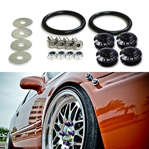 Black JDM Quick Release Fasteners For Car Bumpers Trunk Fender Hatch L ...