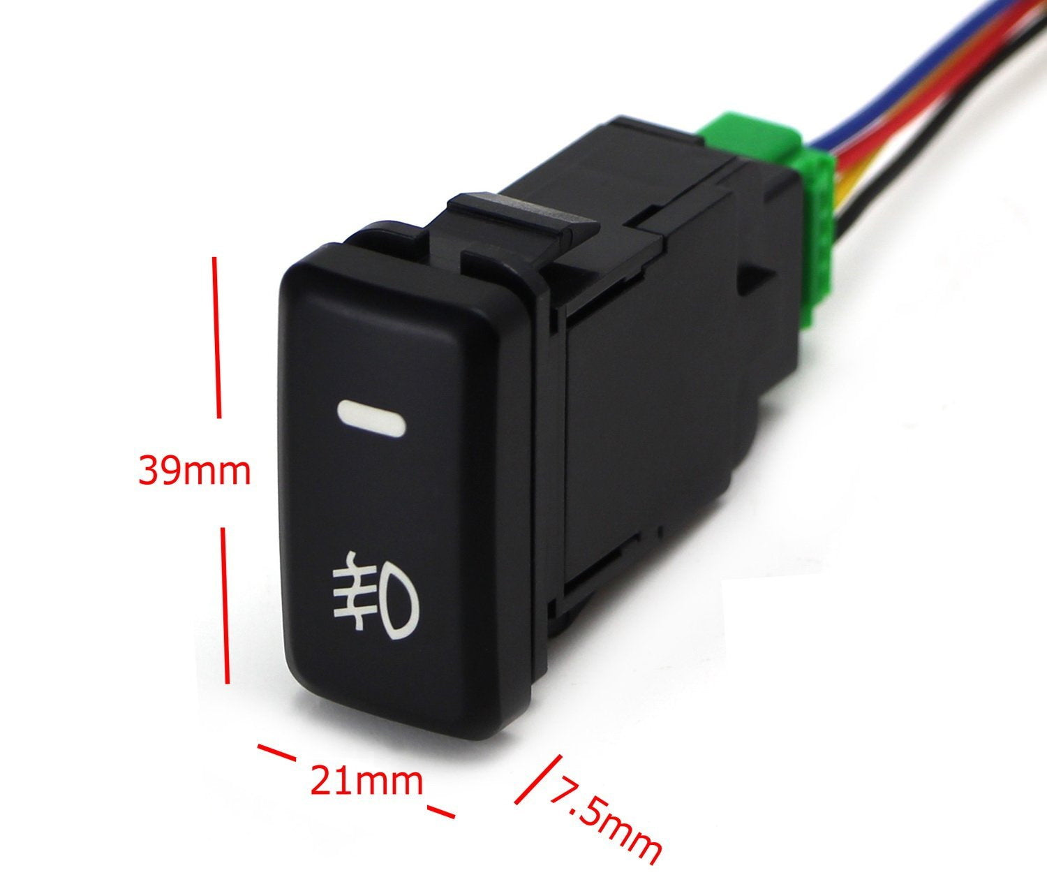 Factory Style 4-Pole 12V Push Button Switch with LED Background Indica ...