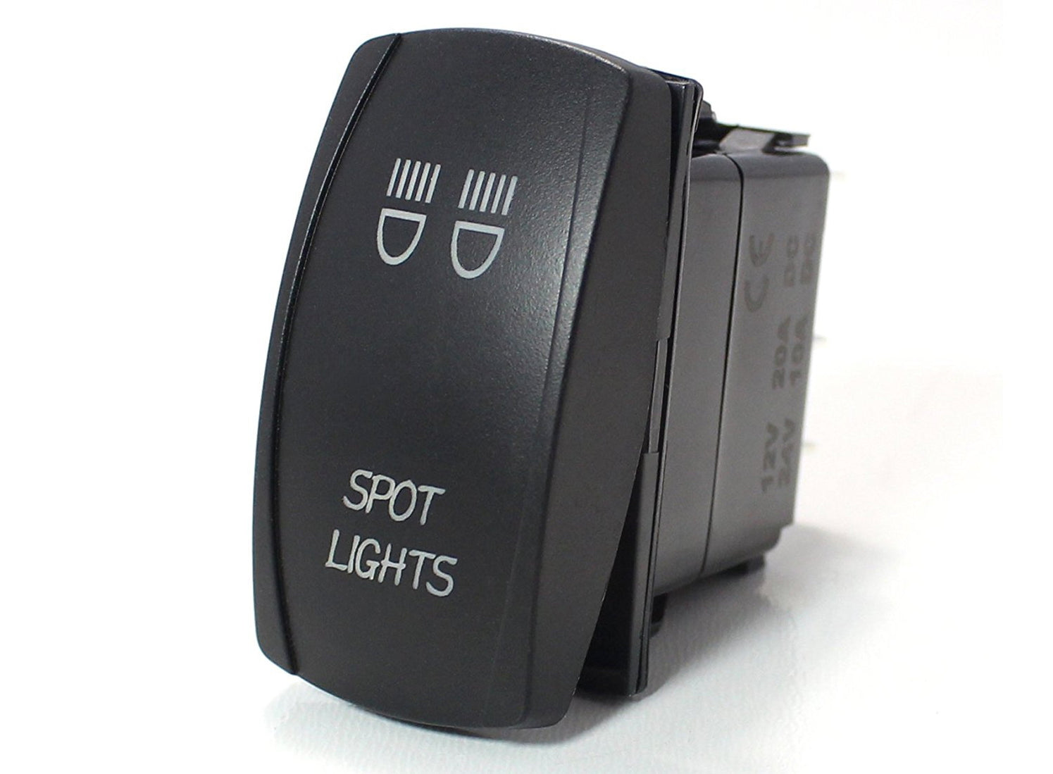 Spot Lights 5-Pin SPST ON/OFF Blue LED Indicator Rocker Switch For Fog ...