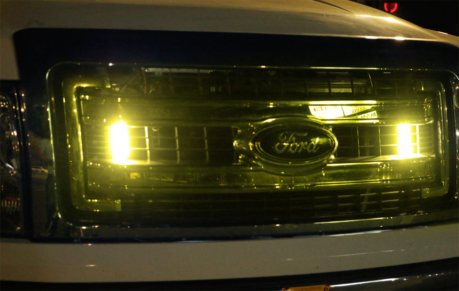 Yellow 3-CREE LED Daytime Running Lights For Behind Grille, Lower Bump ...
