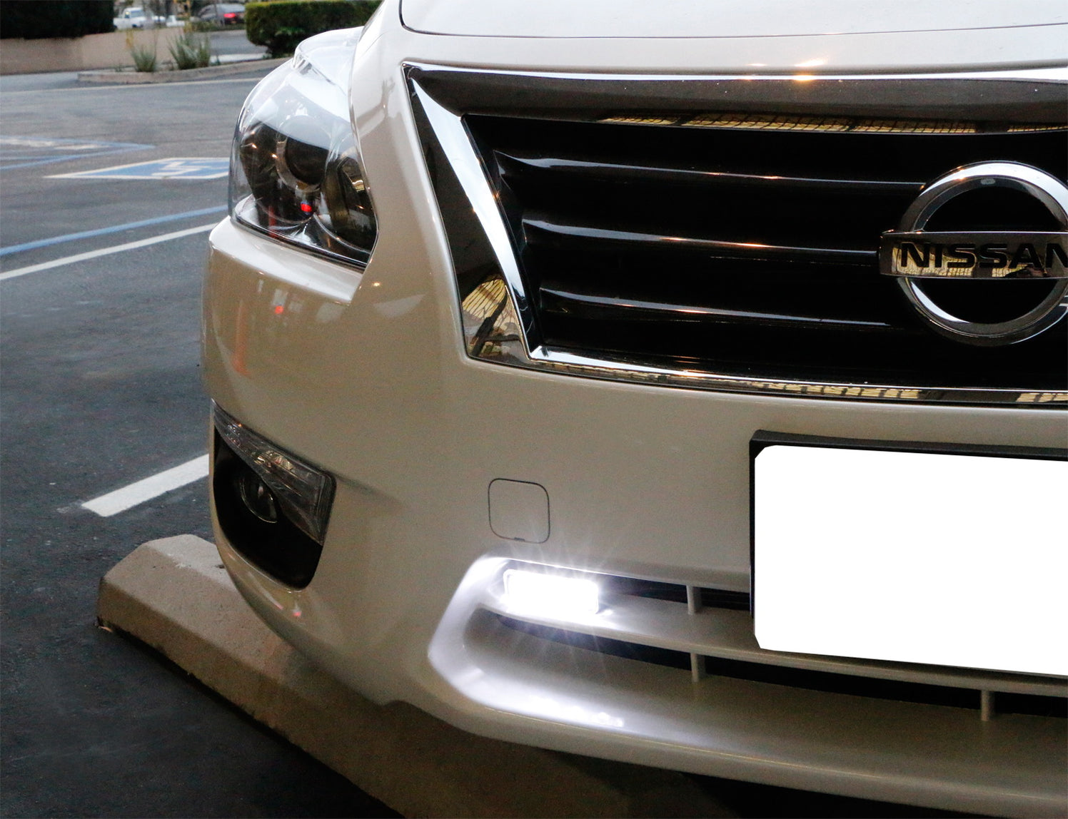 White 3-CREE LED Daytime Running Lights For Behind Grille or Lower Bum ...