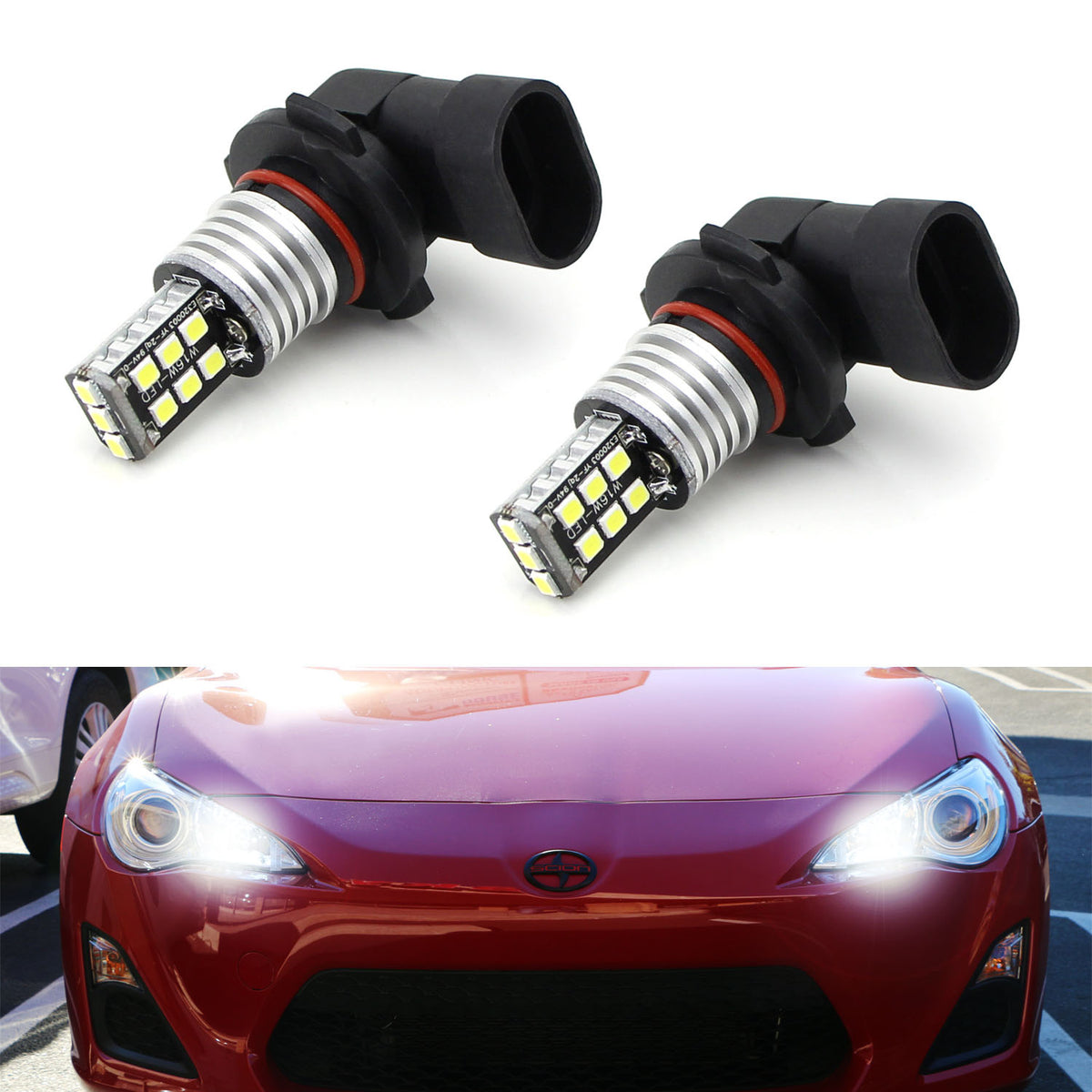 Xenon White 15-SMD High Power 9005 HB3 LED High Beam Daytime Running L ...