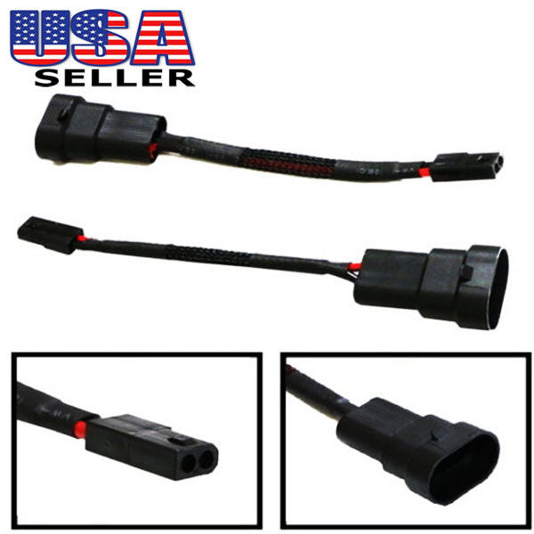 9005 9006 To Bi-Xenon Solenoid Magnetic Adapter Wires For Projector Re ...