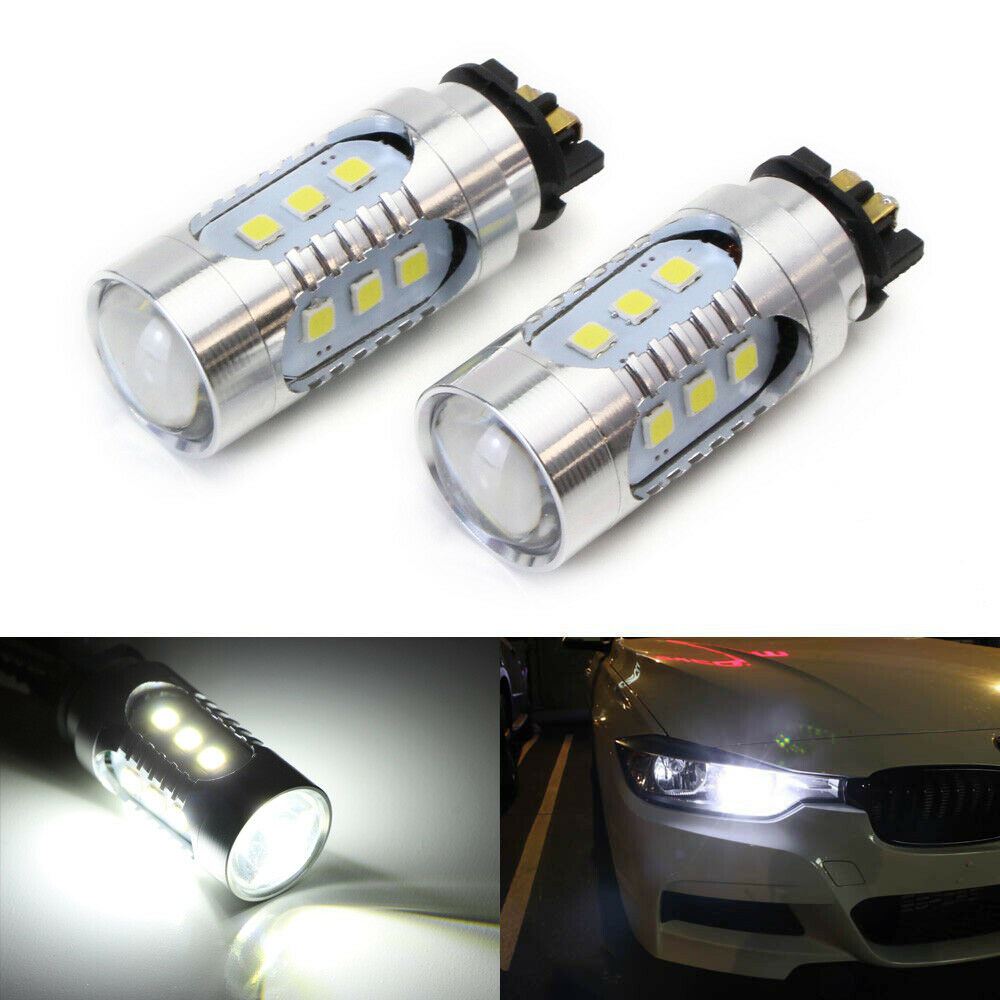 Xenon White PW24W PWY24W LED Bulbs For Audi BMW VW Turn Signal or DRL ...