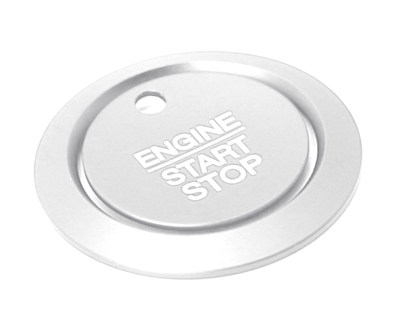 Silver Keyless Engine Push Start Button & Surrounding Ring For Ford F ...