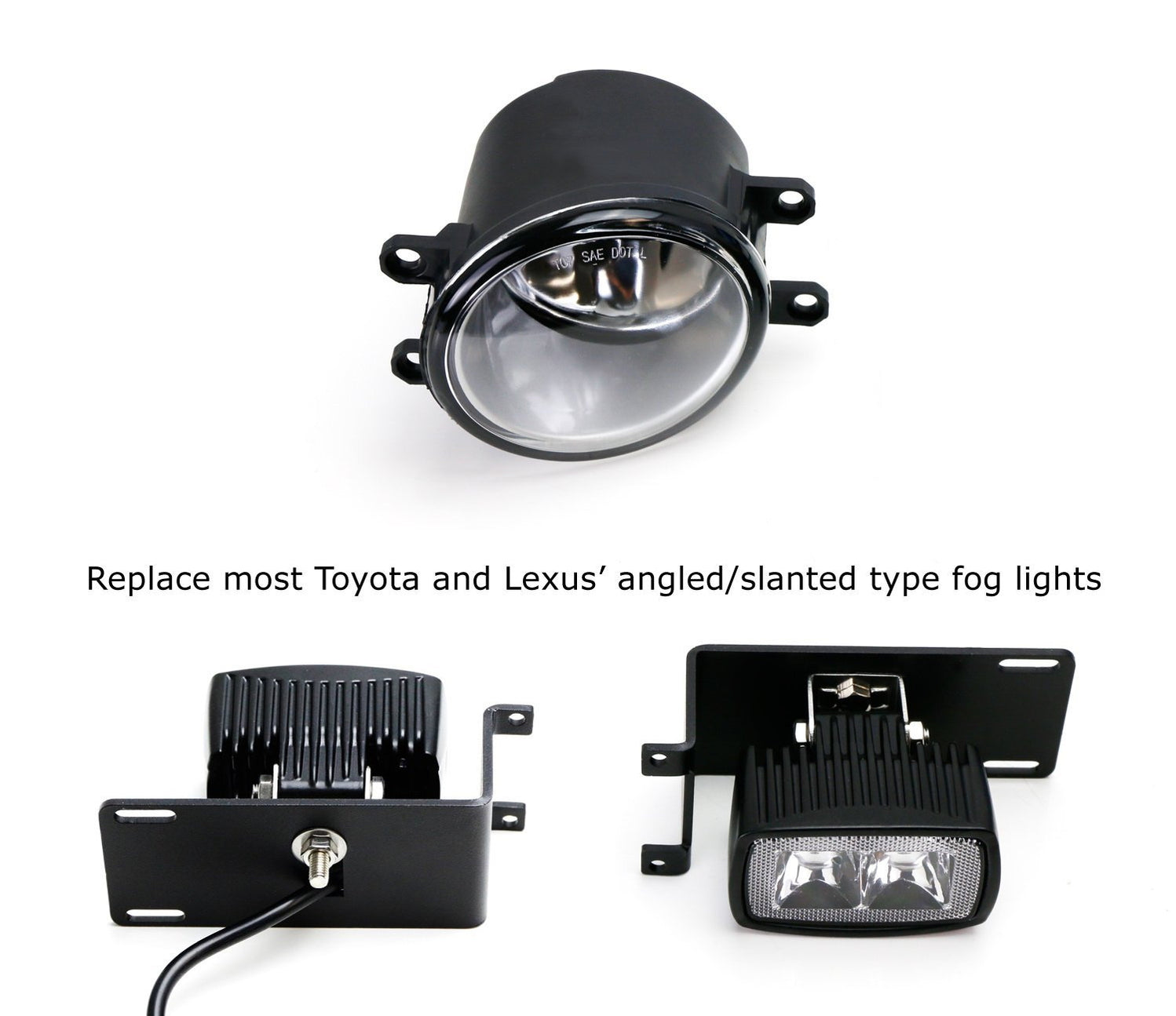 MINI SR 20W CREE LED Pod Lights w/Foglamp Area Bracket/Wiring For Toyo ...