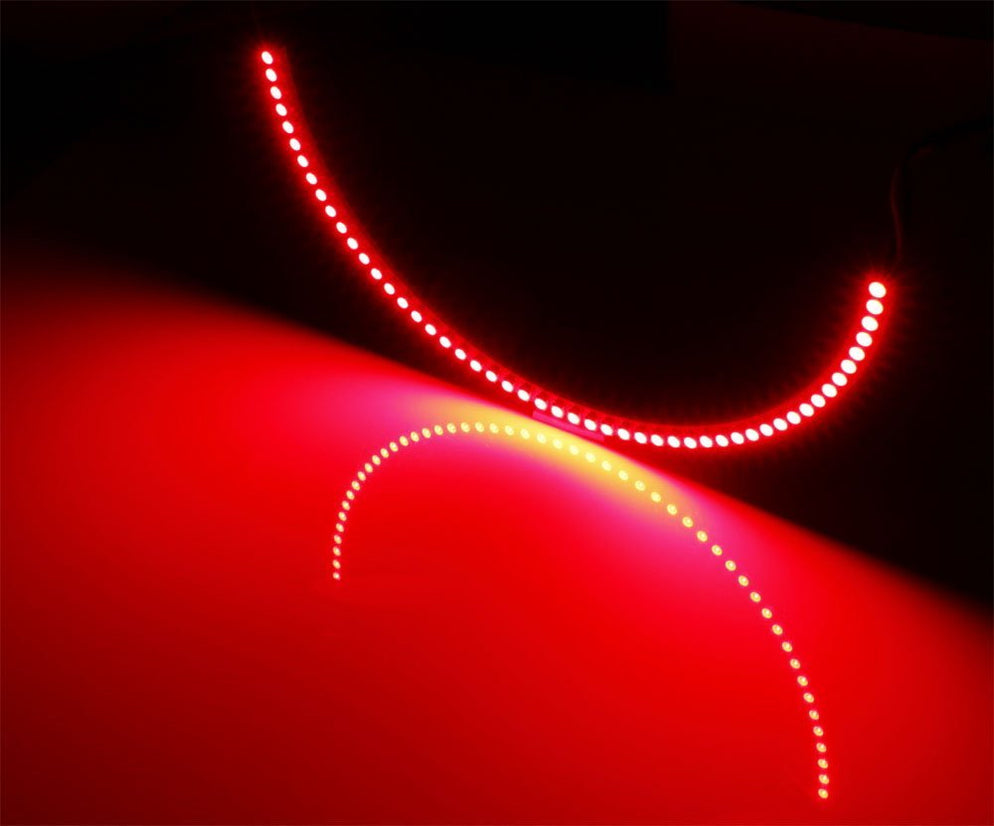 Brilliant Red LED Afterburner Effect Tail Lamp Halo Rings For 10-13 Ch ...