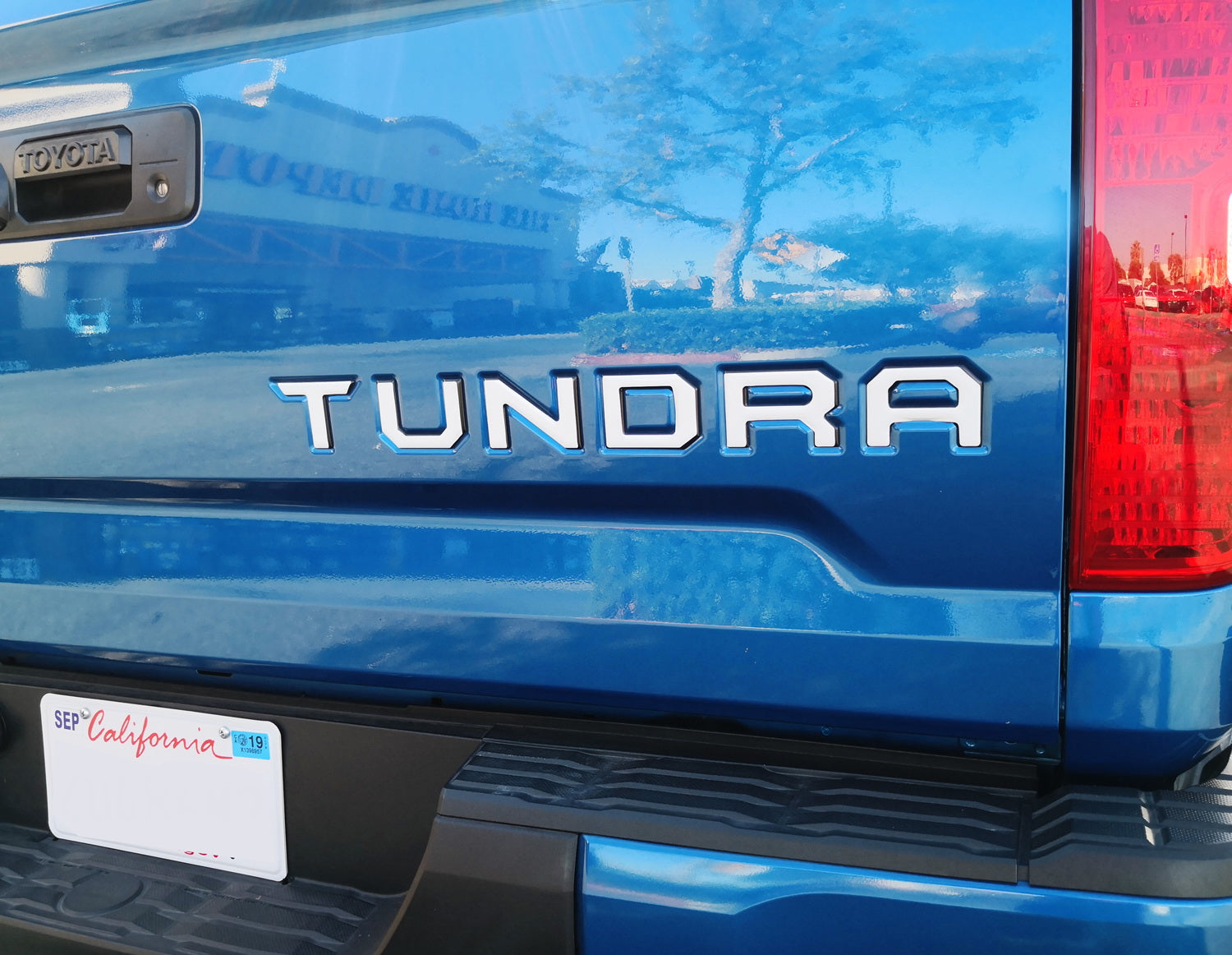 Matte White Finish 3D 6pcs Tailgate Letter Pieces For 2014-up Toyota T ...