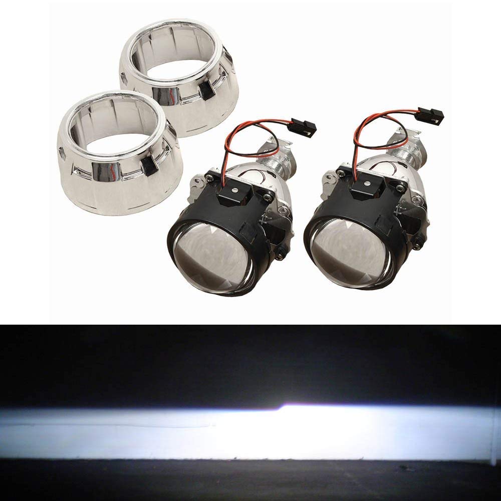 Mini Bi-Xenon Retrofit Headlight Projector Lens, LED or HID — iJDMTOY.com
