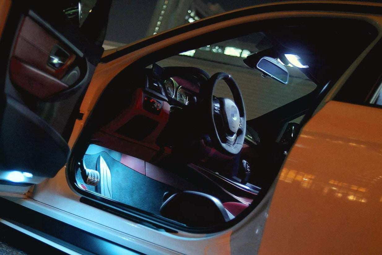 Aqua 18-SMD Full LED Side Door/Footwell/Trunk Courtesy Light Kit For L ...