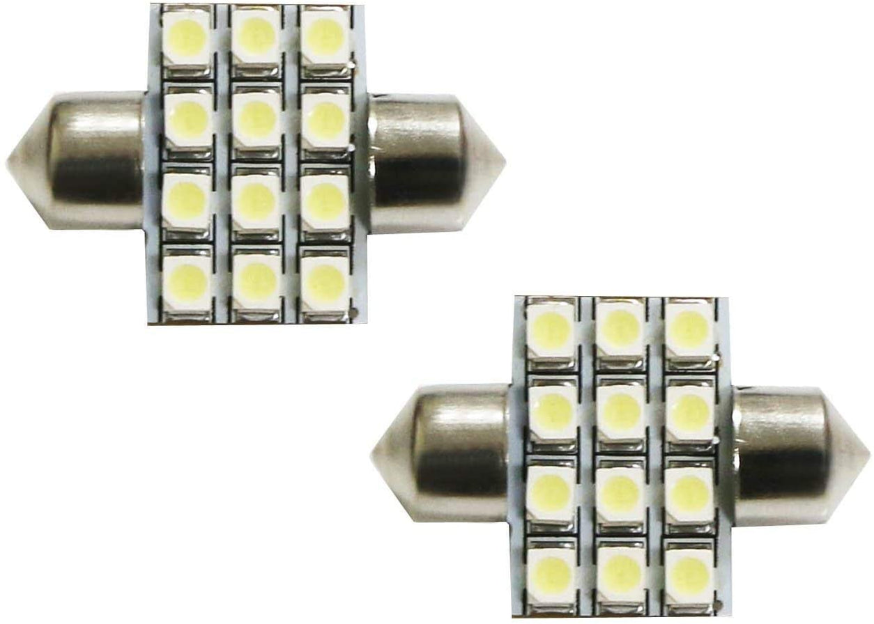 1.25-Inch 12-SMD DE3175 DE3022 DE3021 Festoon LED Replacement Bulbs Fo — iJDMTOY.com
