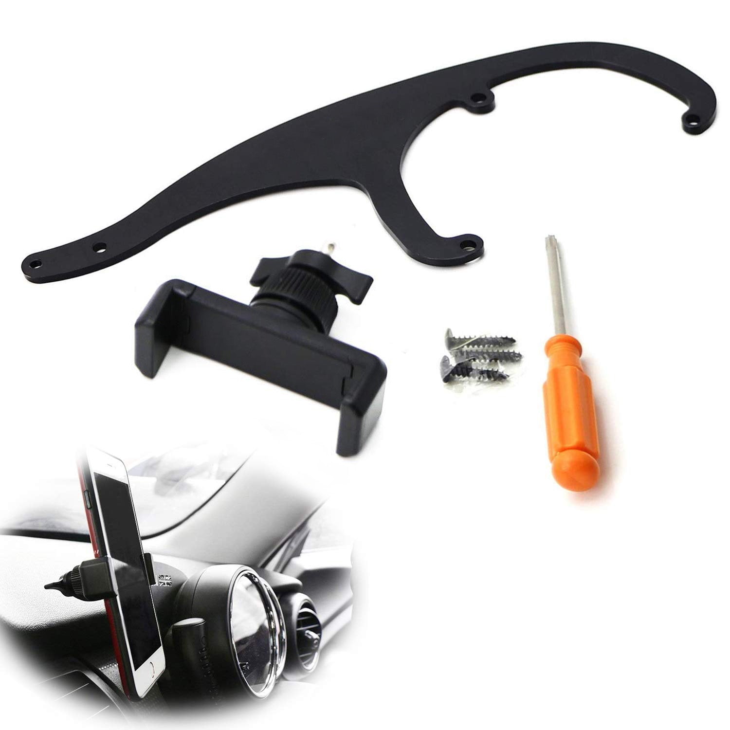 Behind Tachometer Bolt-On Mount Cell Phone GPS Holder For MINI Cooper ...