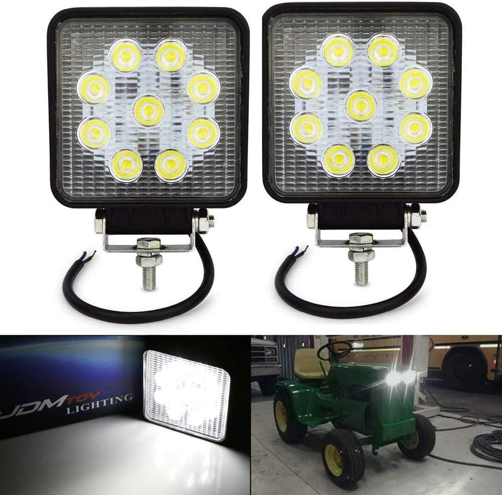 (2) 27W 2300 lum High Power LED Work Light Lamps For SUV 4x4 Truck Tra ...