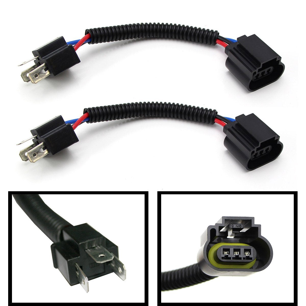 H4 9003 To H13 Pigtail Headlight Conversion Harness Sockets For Ford D ...