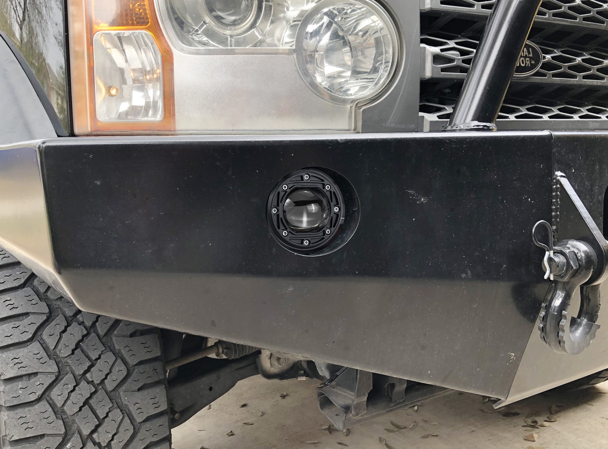 20W 2500K Yellow 3" Round Shape Projector Flush Mount Off-Road LED Pod ...