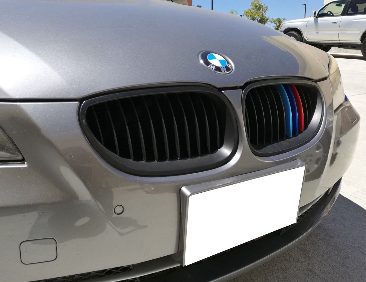 ///M-Sport 3-Color Grille Insert Trims For BMW E60 5 Series Center Kid ...