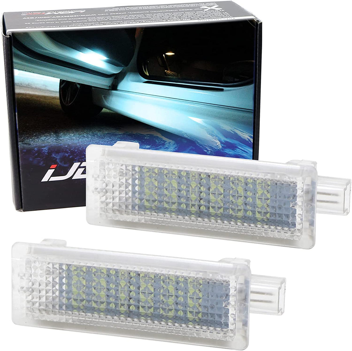 Aqua 18-SMD Full LED Side Door/Footwell/Trunk Courtesy Light Kit For L ...