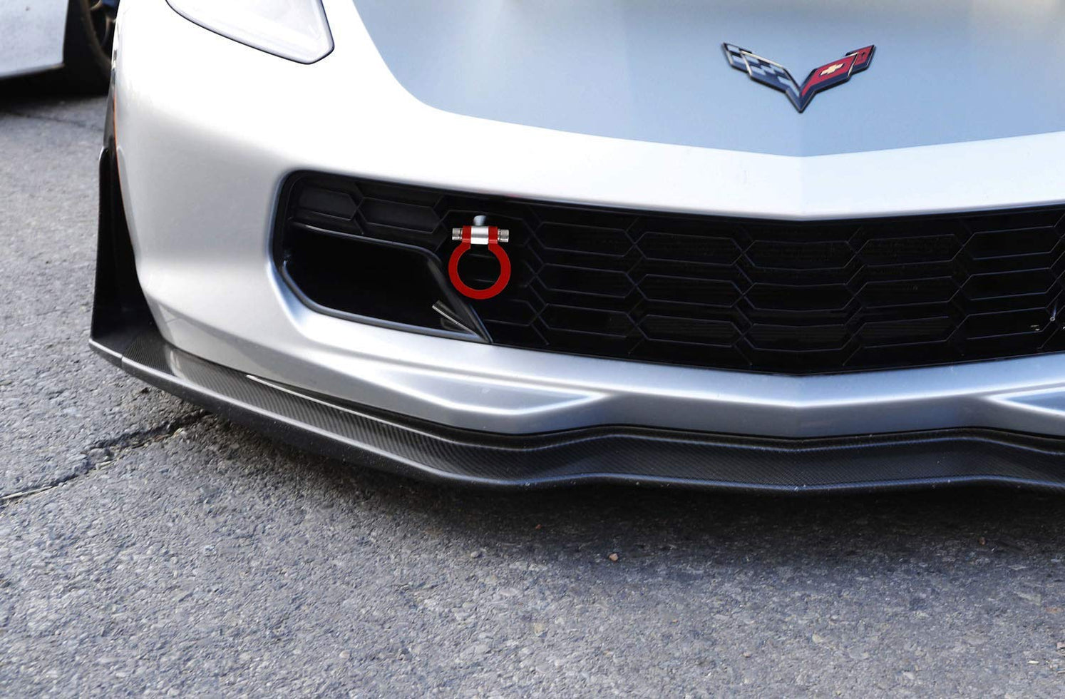 Track Racing Style Tow Hook Ring For 14-19 C7 Chevy Corvette Z06 Z51 Z ...