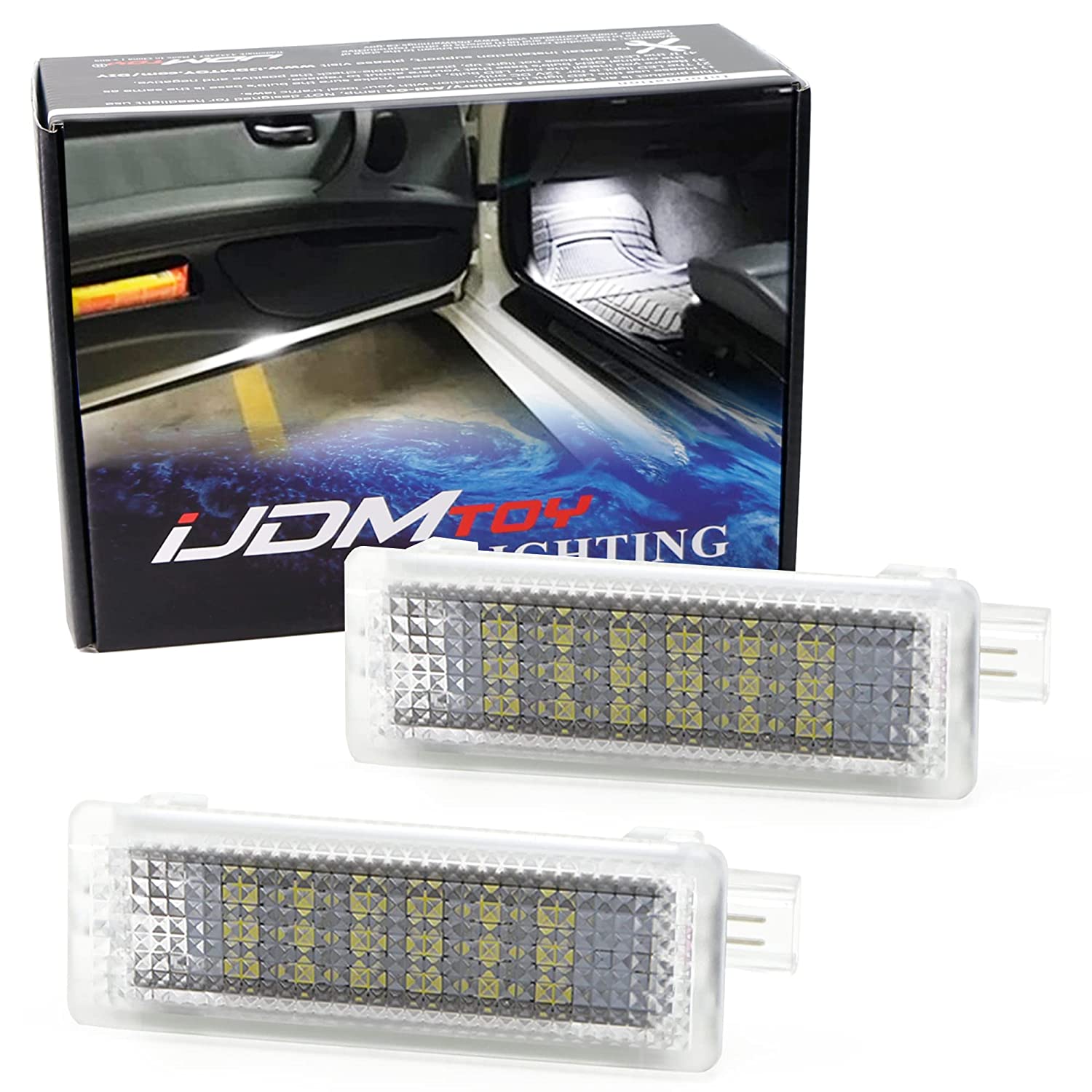 White 18-SMD Full LED Side Door/Footwell/Trunk Courtesy Light Kit For ...