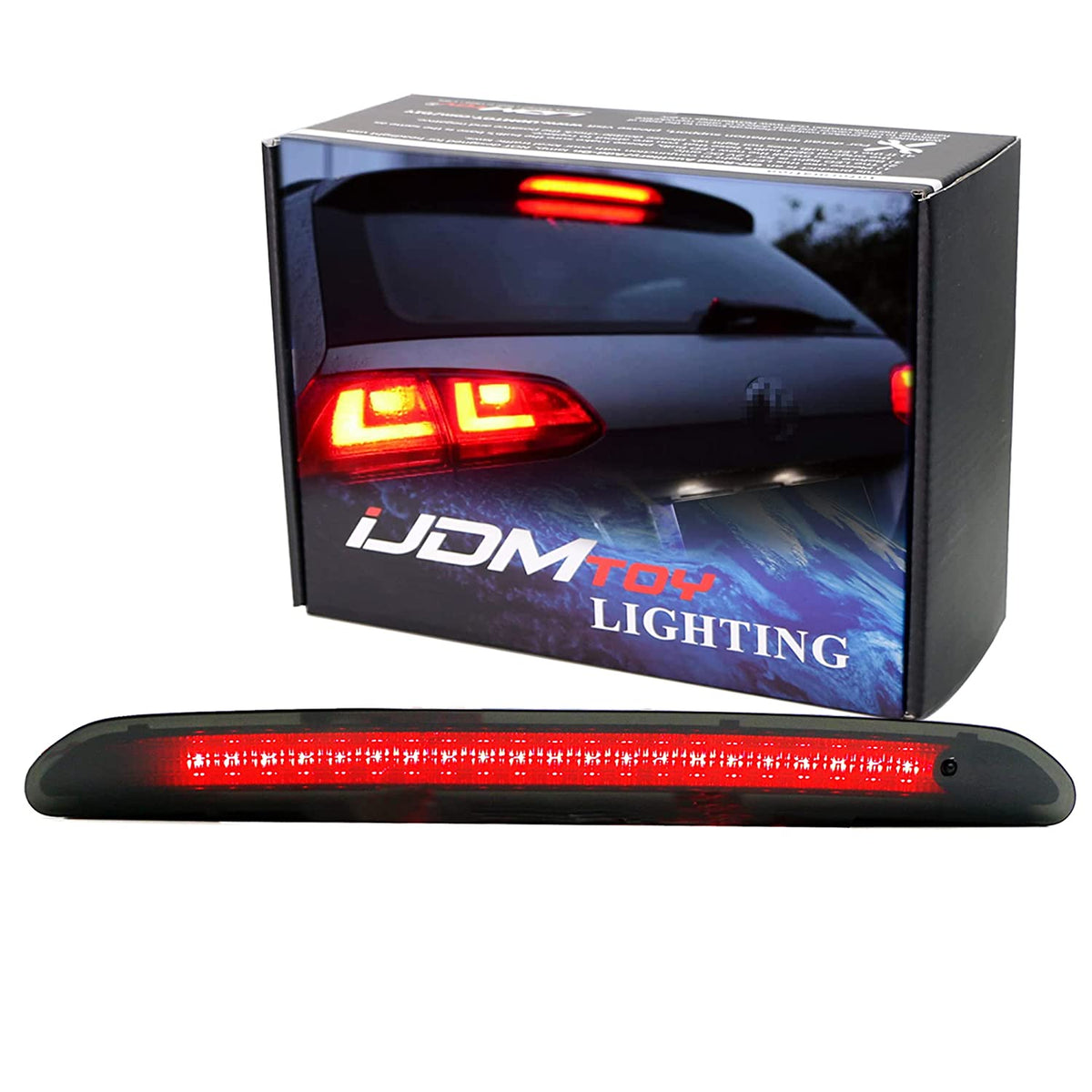 Smoked Lens LED High Mount Third Brake Light Bar For VW Golf SportWage ...