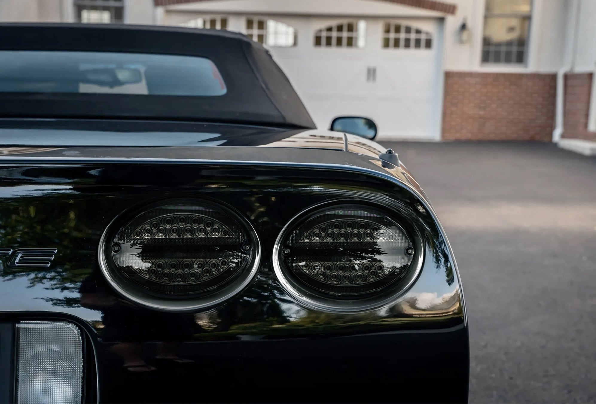 Smoke Lens Full LED Halo/Laser Tail Lights w/Hyper Flash Bypass For C5 ...