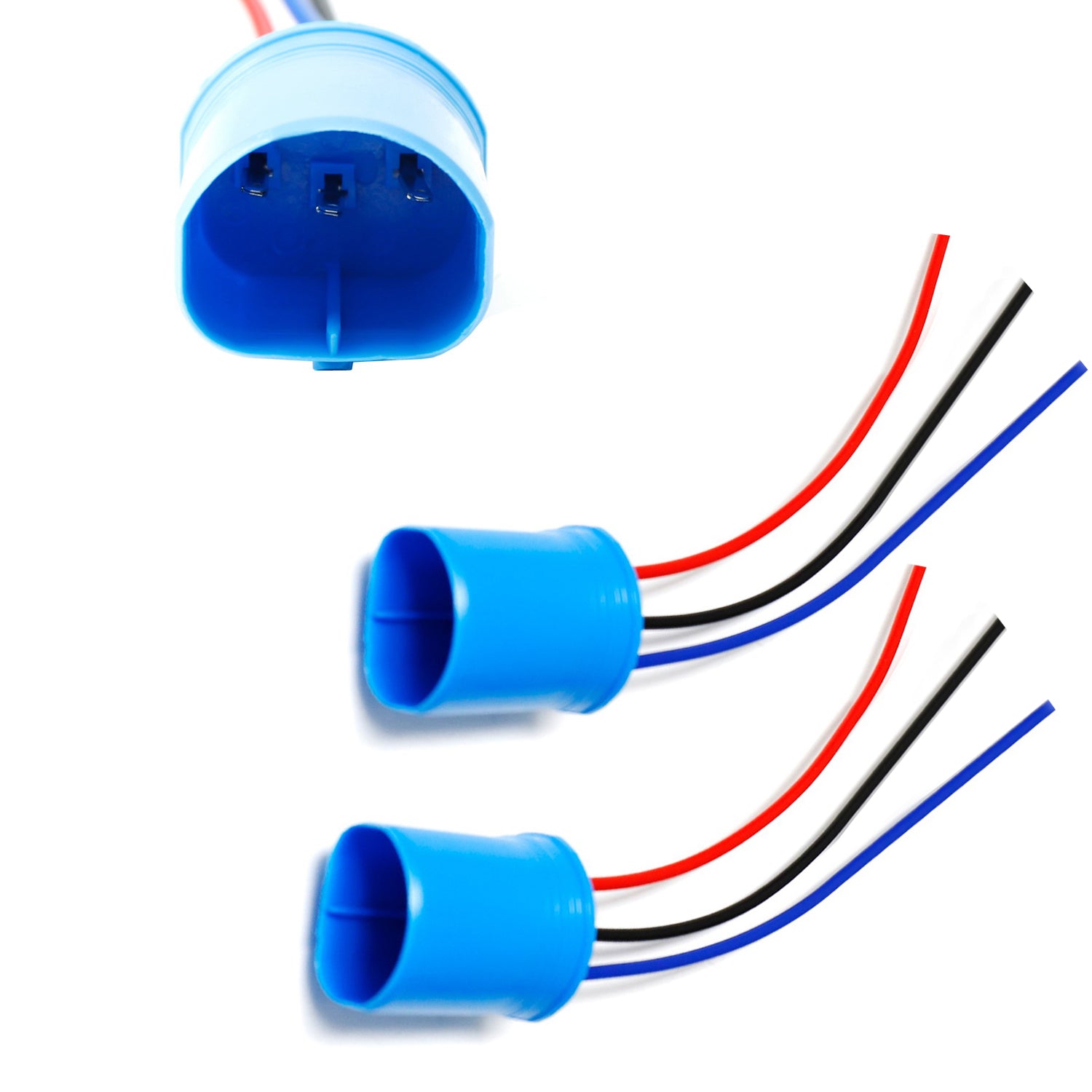 8" 9007 Male Adapter Plug w/ Open End Pigtails For Headlight Conversio ...