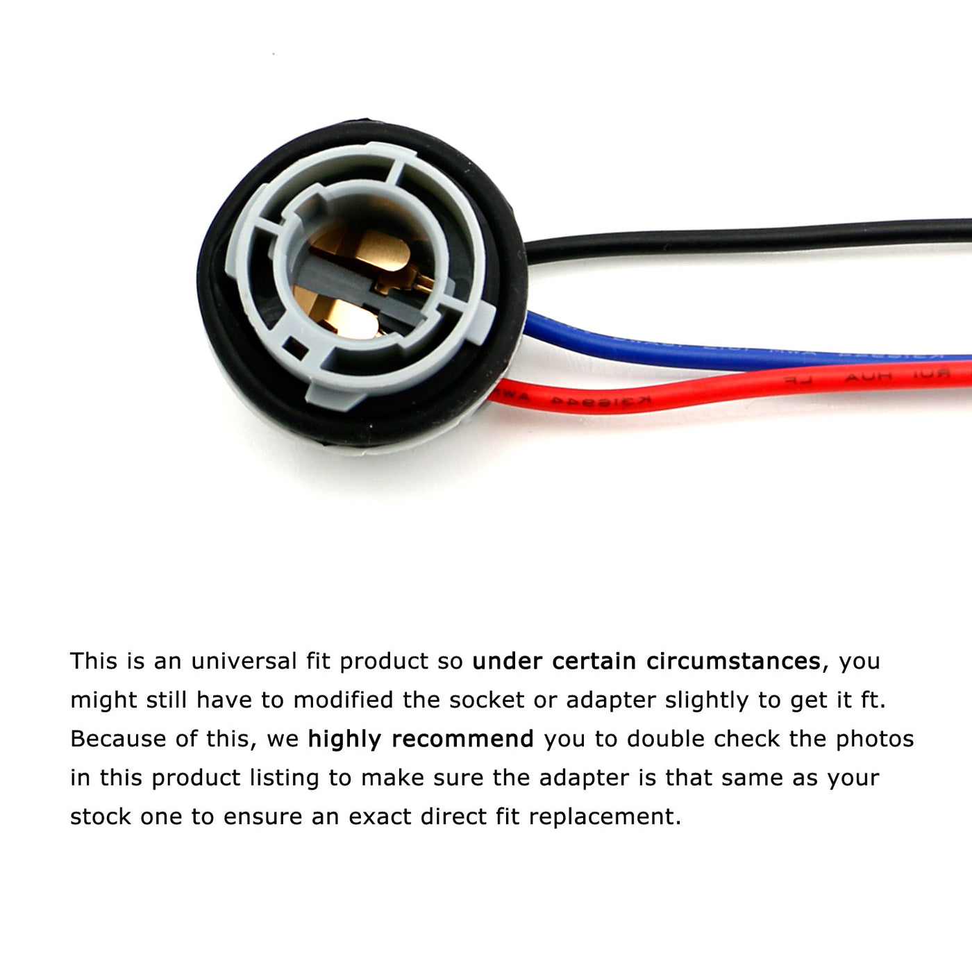 1157 7528 Wiring Harness Sockets For LED Bulbs, Brake Lights — iJDMTOY.com