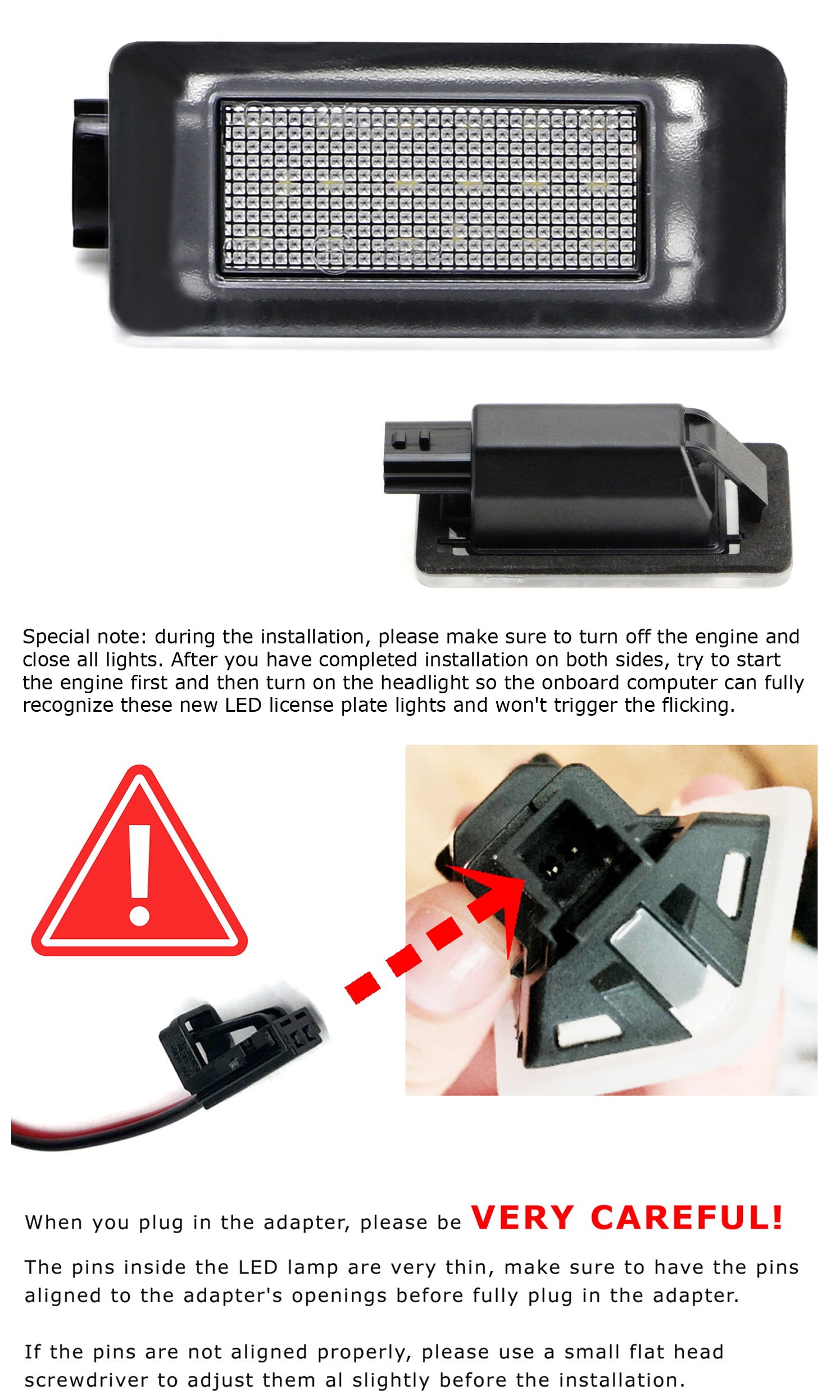 Bright LED License Plate Light Replacement for Cars Trucks SUVs ...