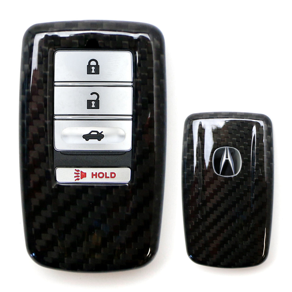 Carbon Fiber Smart Key Fob Shell For Acura ILX RLX TLX RDX MDX ...